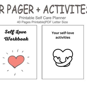 Self Love Journal, Printable Self Love Journal, Self Care, Mental ...