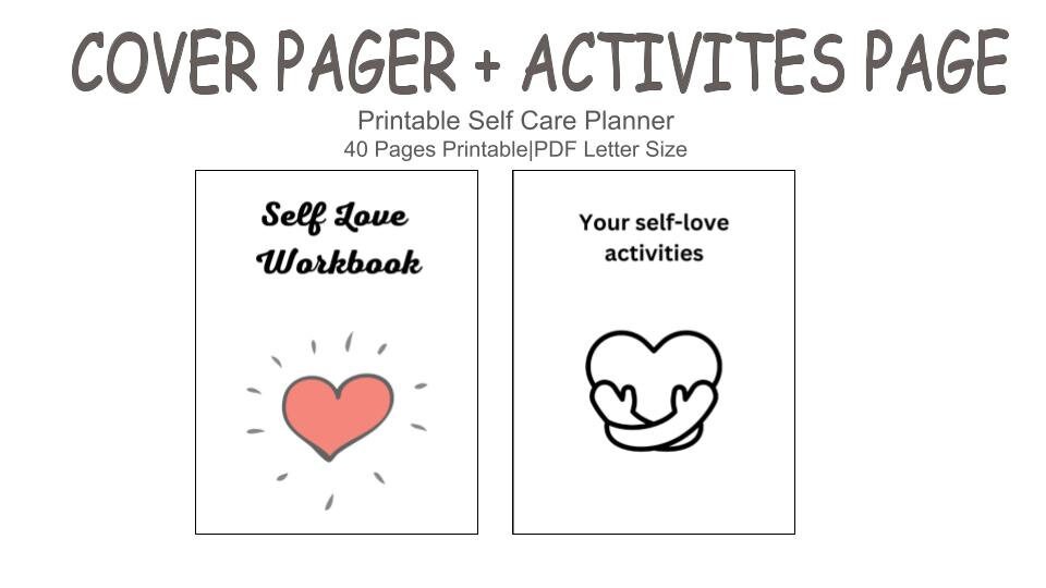 Self Love Journal, Printable Self Love Journal, Self Care, Mental ...