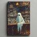 Ghost Waiter Serving Drinks, Gift Idea for Bar Owner, Halloween at the ...