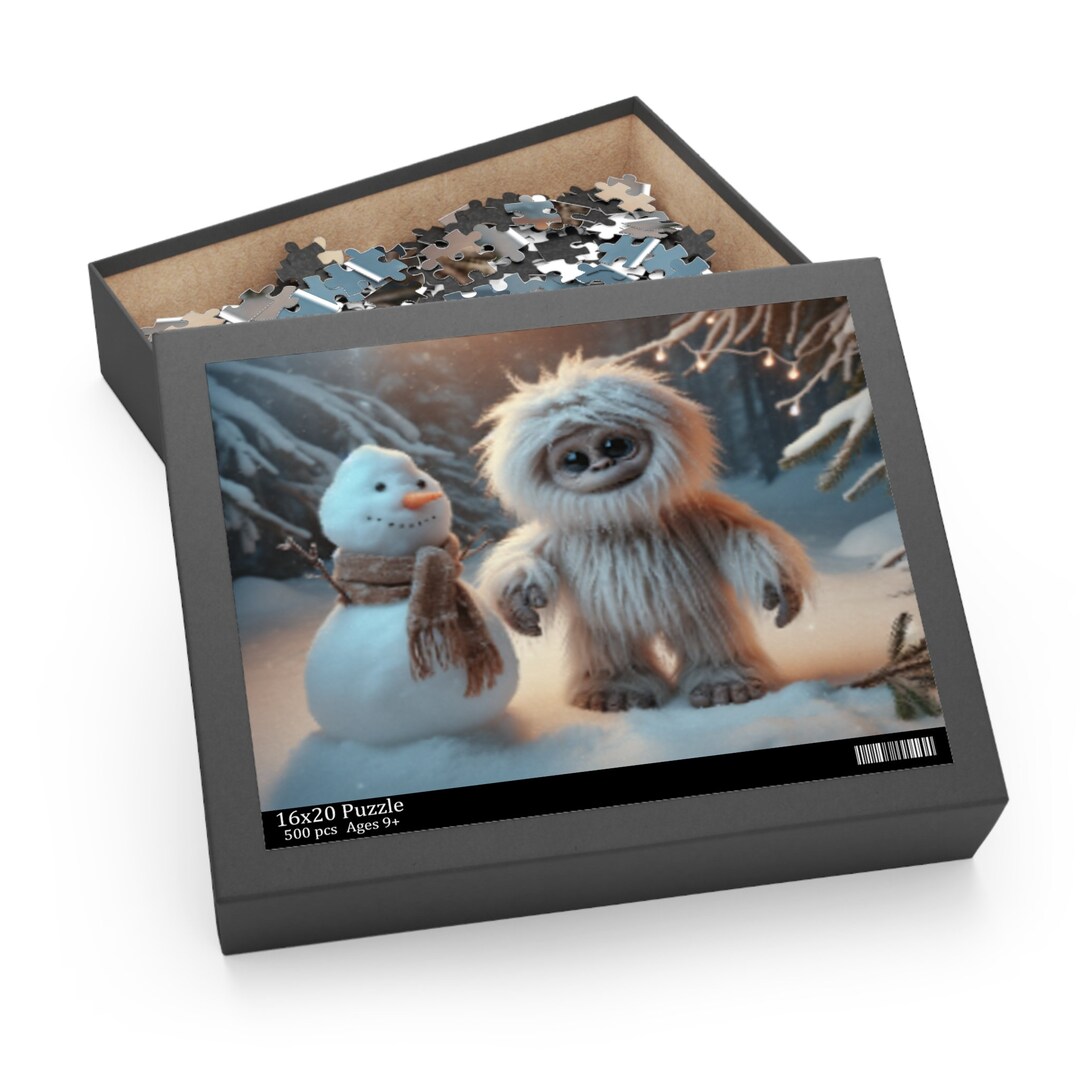 Monster Babies: Quilo the Yeti Puzzle 120, 252, 500-piece - Etsy