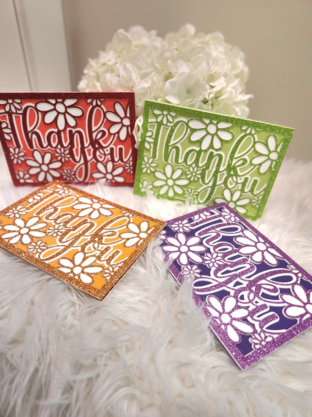 Thank You Greeting Card, Cricut Thank You Cut Out Card, Thank You ...