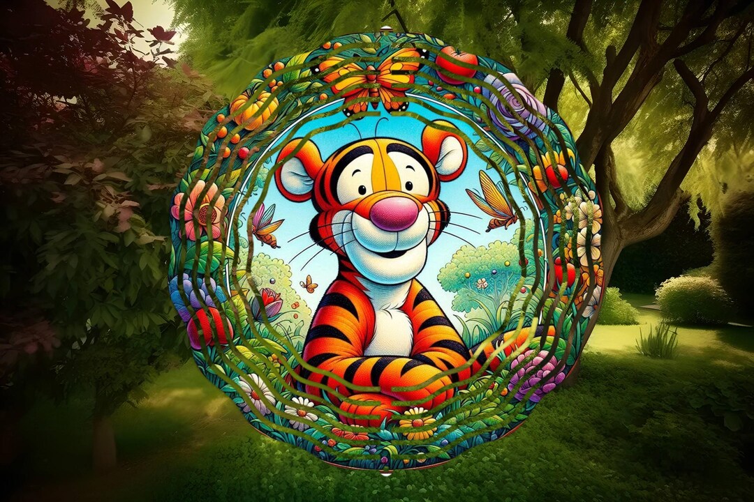 Tigger Wind Spinner, Garden, Yard, Outdoor Decoration - Etsy