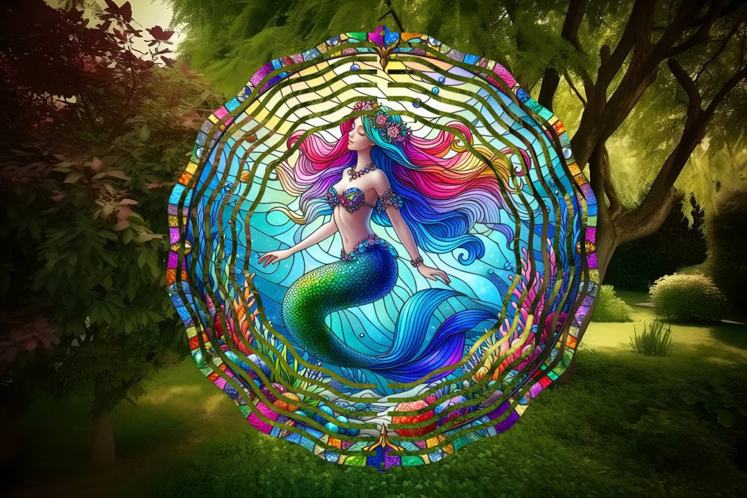 Mermaid Wind Spinner, Ocean, Beach, Garden Decoration, Mystical - Etsy
