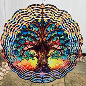 Tree of Life Wind Spinner, Garden Decoration, Spiritual - Etsy