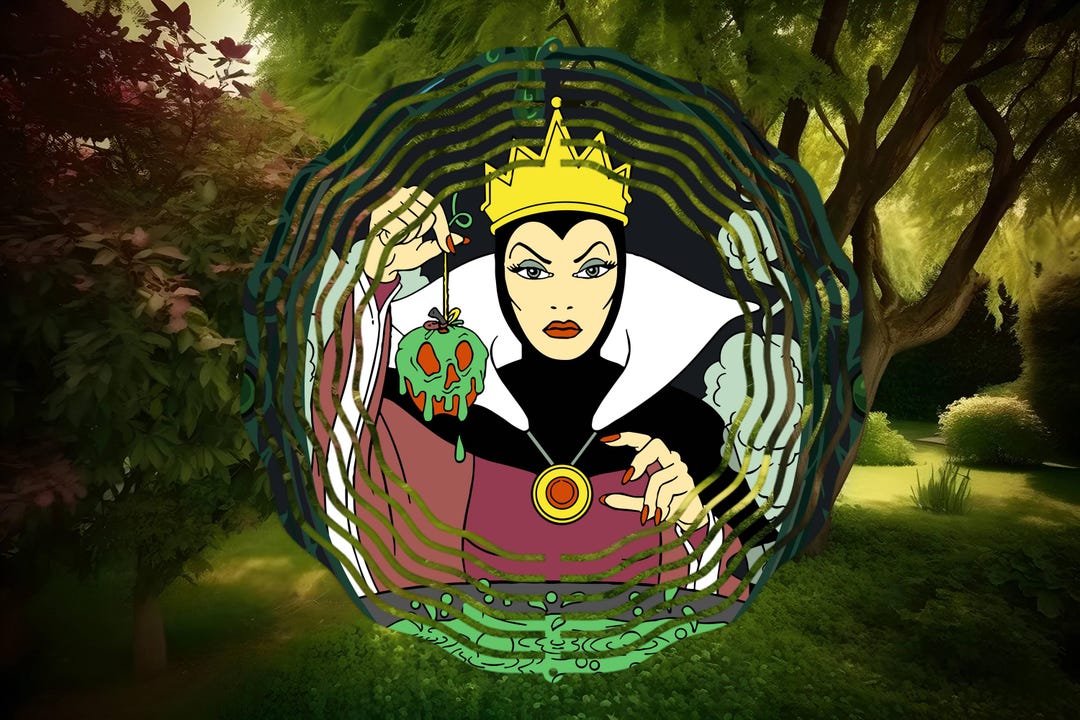 Evil Queen, Snow White, Grumpy, Wind Spinner, Garden, Yard Decoration ...