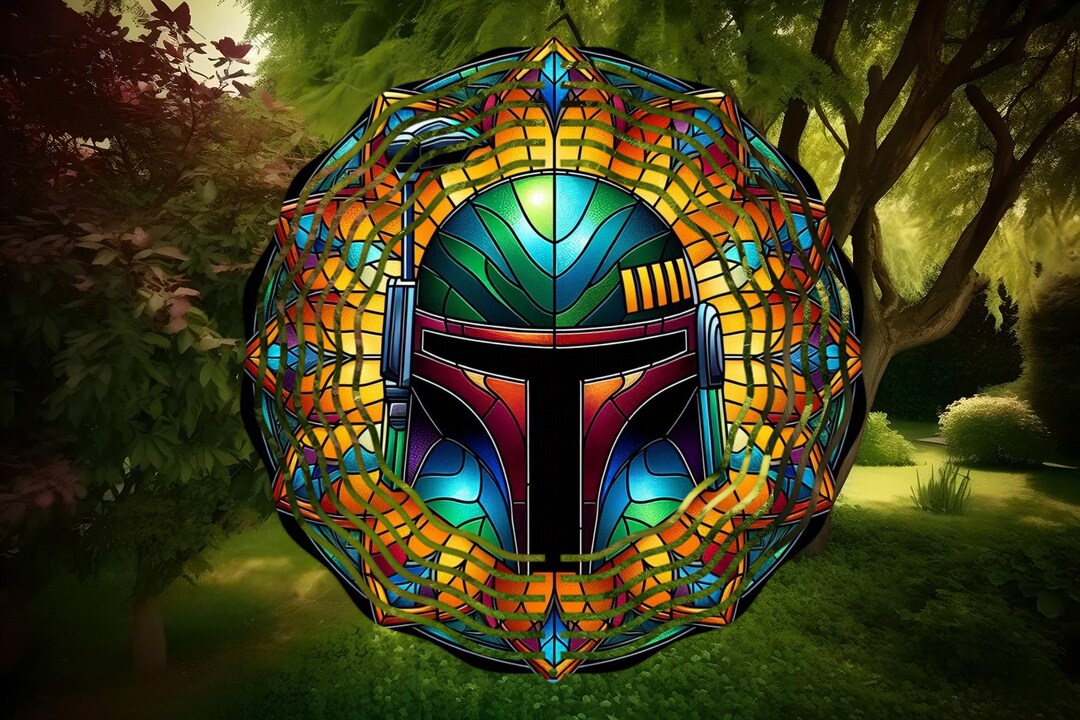 Boba Fett Star Wars Wind Spinner, Garden Decoration, Yard Wind Chime - Etsy