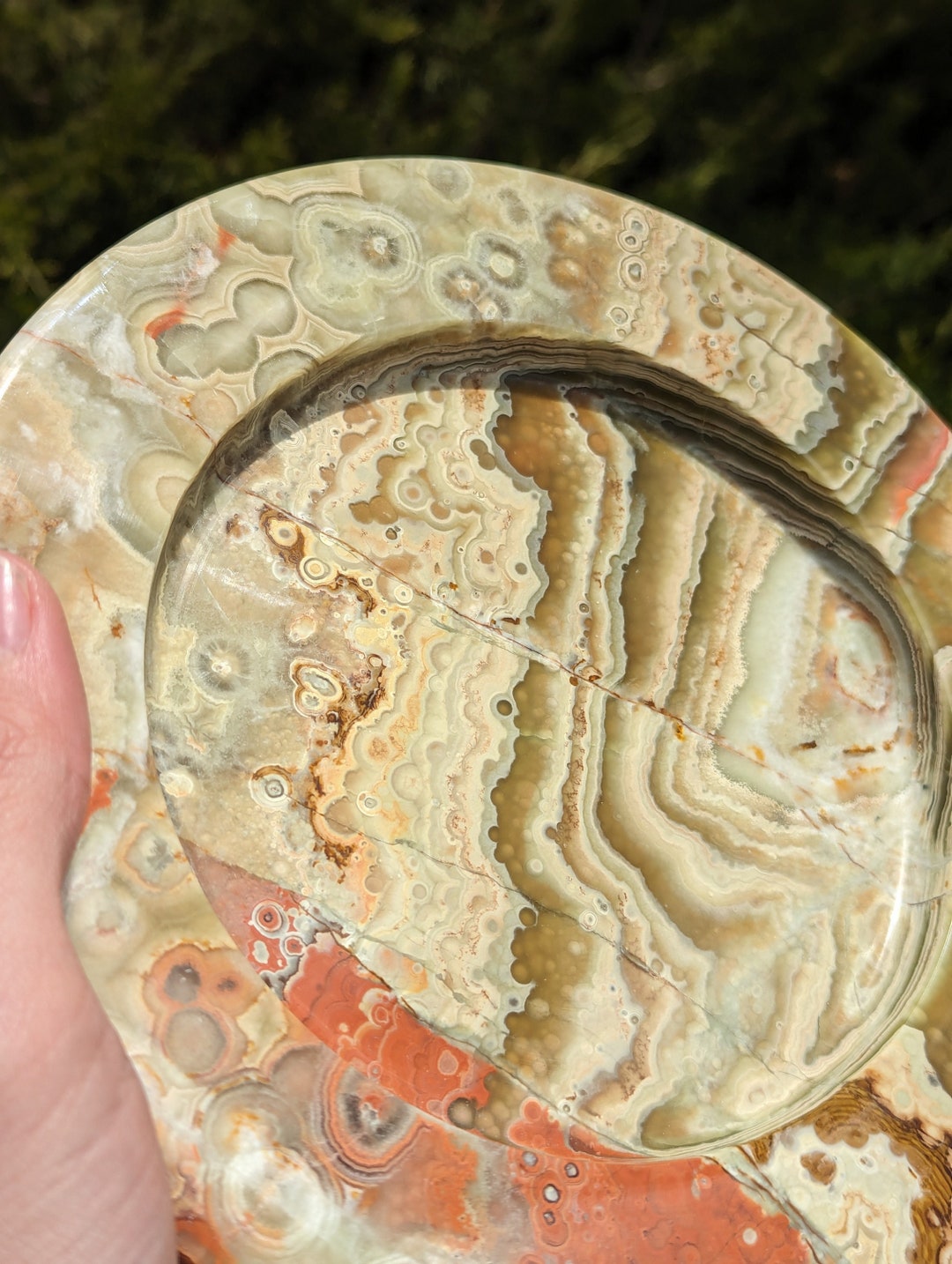 Onyx Stone Dining Dish Plate 8" or 10" - Etsy