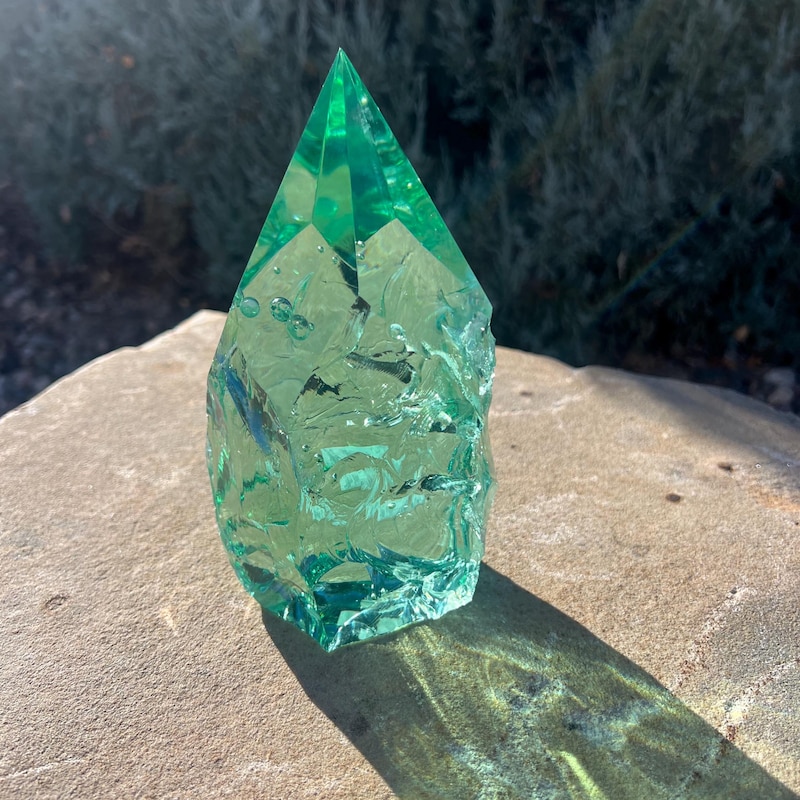 Volcanic Blue Glass - Etsy