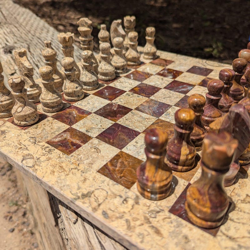 Stone Chess Set - Etsy