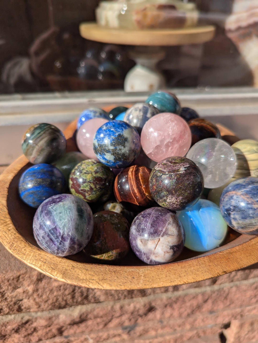 Crystal Sphere / 10+ Options / Genuine Mineral Orbs - Etsy