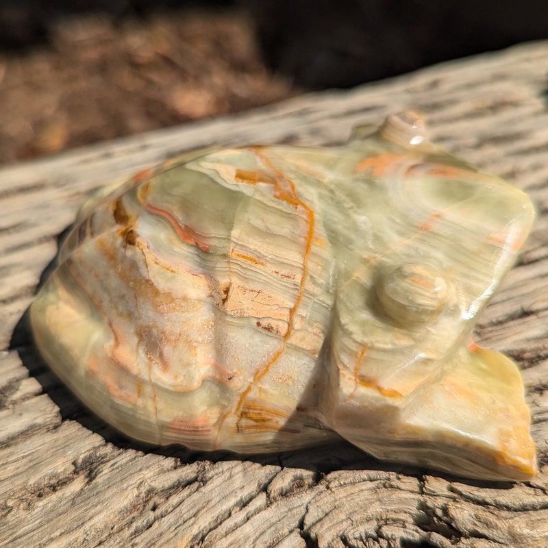 Stone Frog Figurine - Etsy