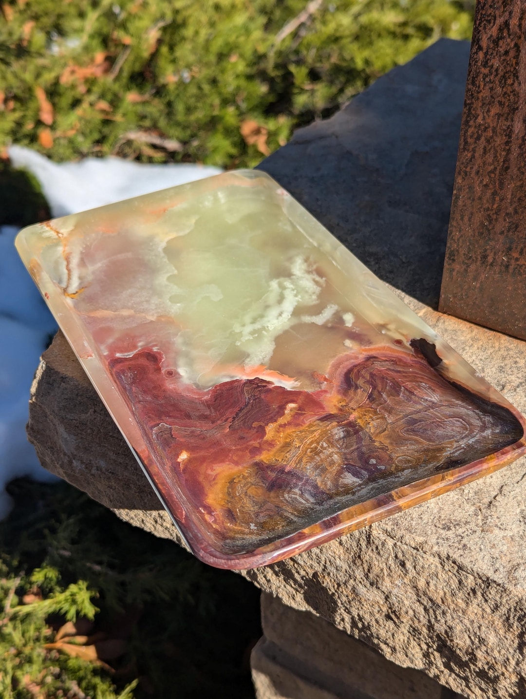 Green Onyx Tray (9"x5") - Etsy