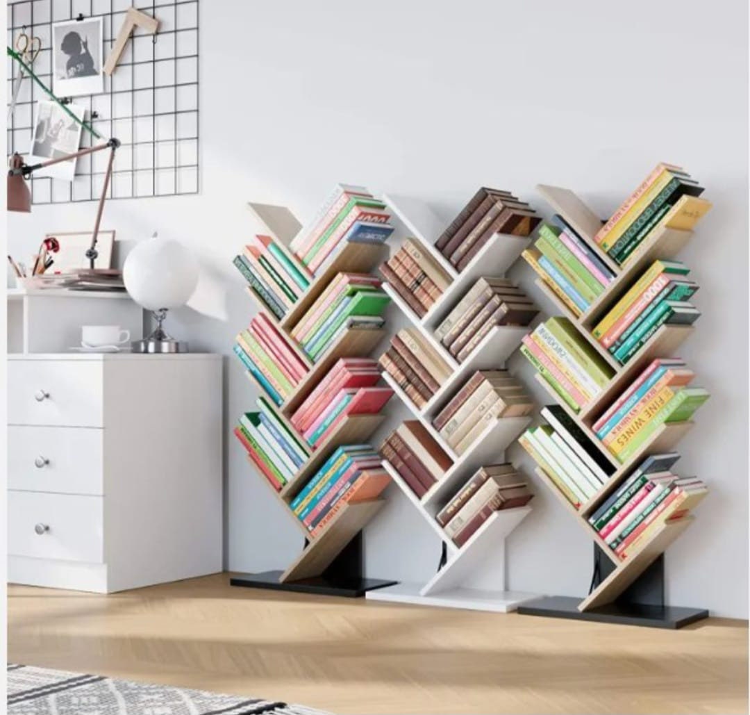 Tree Book Display Shelf Nature-inspired-themed-splendid wood - Etsy