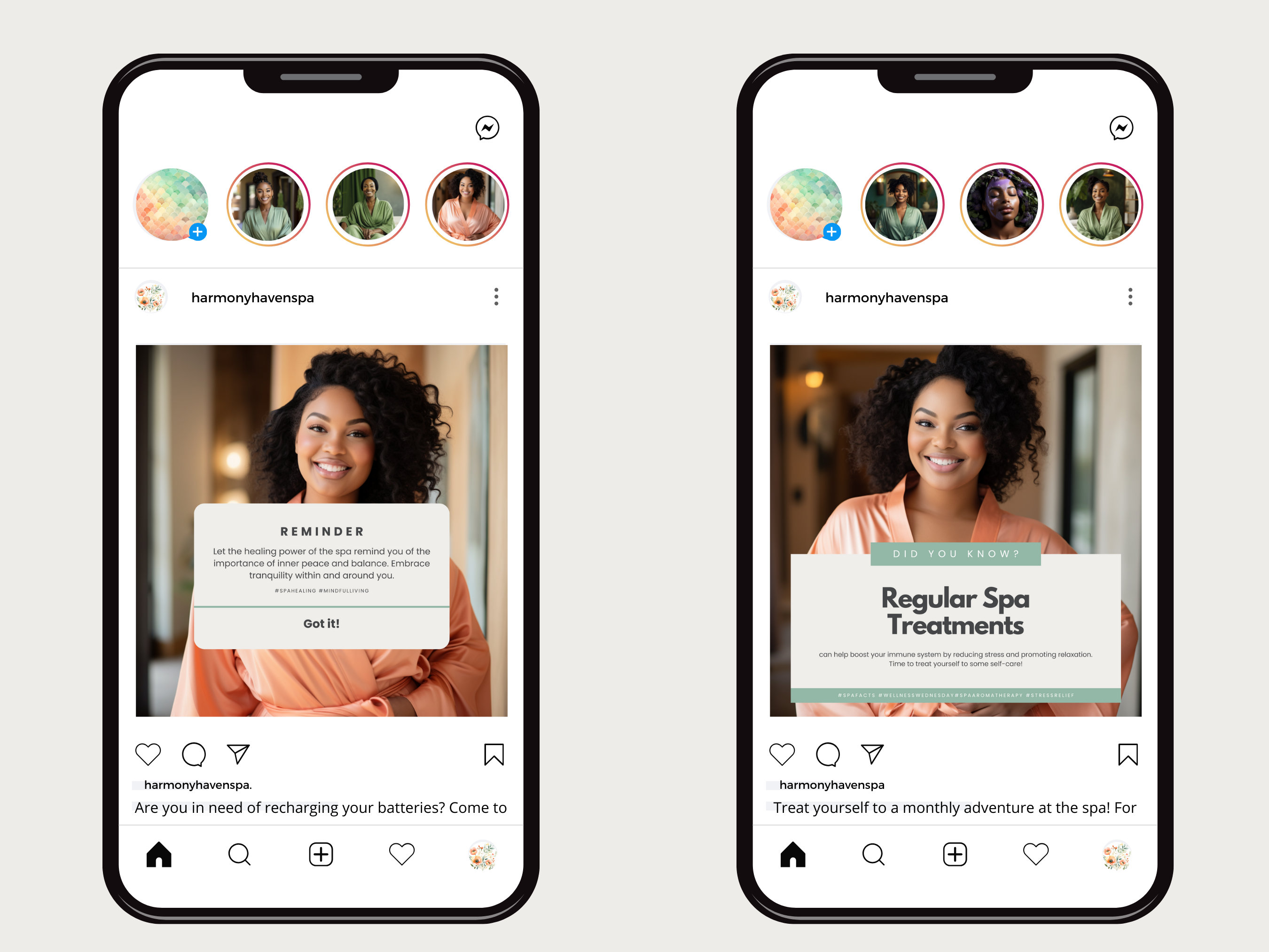 Spa Social Media Template | Spa Instagram Posts | Skincare Social Media ...