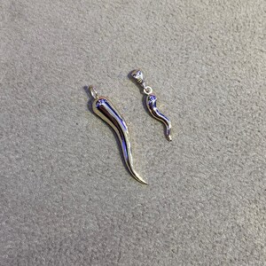 14k Gold Italian Horn Cornicello Pendant for Men , 14k Solid Gold ...