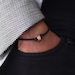 Personalized Gold Cube Initial Bracelet for Men , 14k Solid Gold Custom ...