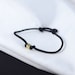 Personalized Gold Cube Initial Bracelet for Men , 14k Solid Gold Custom ...