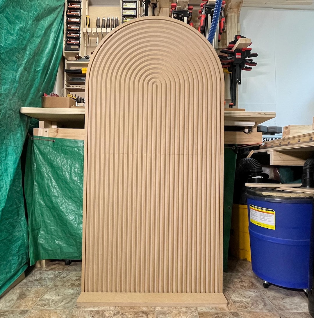 Party Backdrop, Wood Round Arch Backdrop, Wood Event Backdrop, Party ...