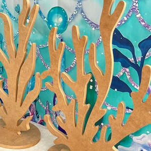 Wood Seaweed, Wood Coral Reefs, Under the Sea Party, Under the Water ...