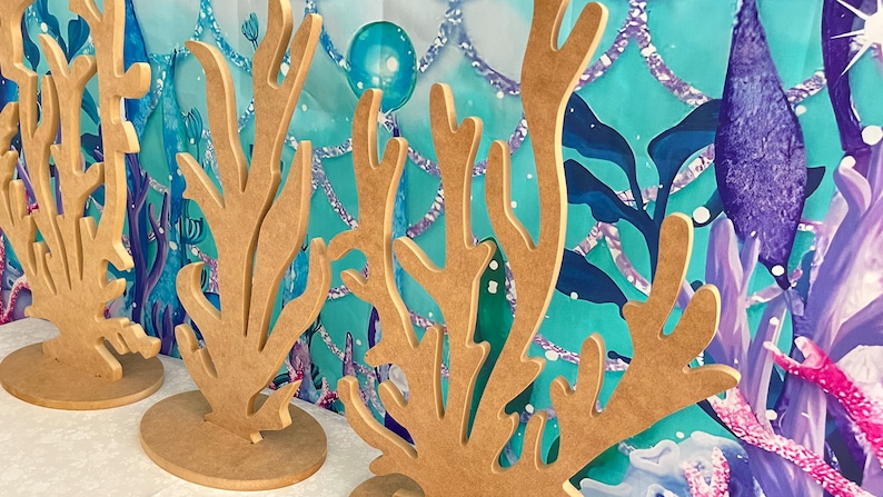 Wood Seaweed, Wood Coral Reefs, Under the Sea Party, Under the Water ...