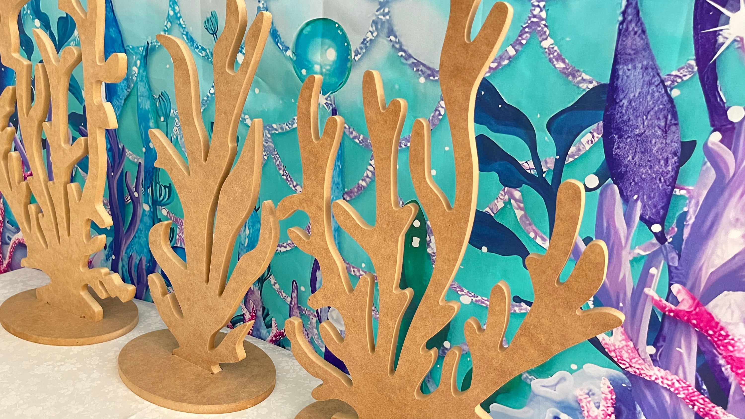 Wood Seaweed, Wood Coral Reefs, Under the Sea Party, Under the Water ...