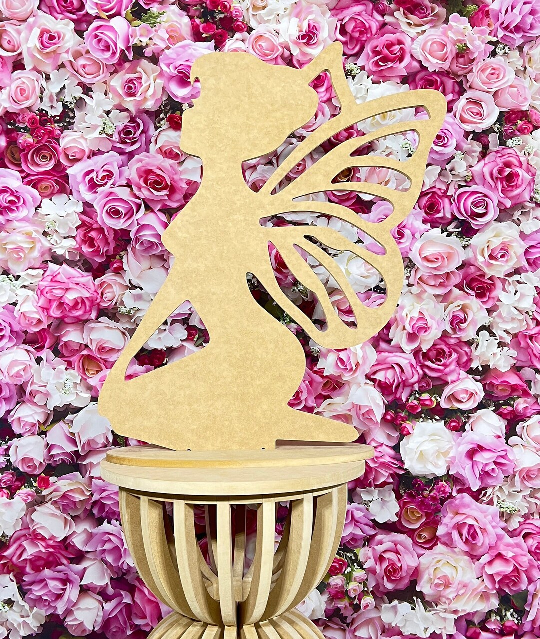 Wood Butterfly Fairy Princess, Butterfly Fairy Backdrop, Butterfly ...