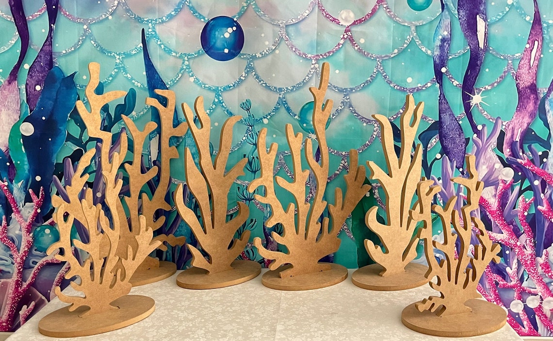 Wood Seaweed, Wood Coral Reefs, Under the Sea Party, Under the Water ...