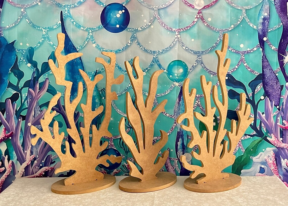 Wood Seaweed, Wood Coral Reefs, Under the Sea Party, Under the Water ...