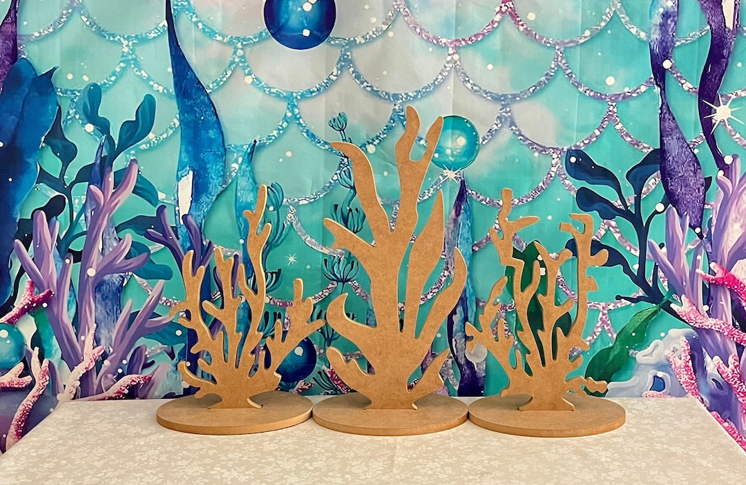 Wood Seaweed, Wood Coral Reefs, Under the Sea Party, Under the Water ...