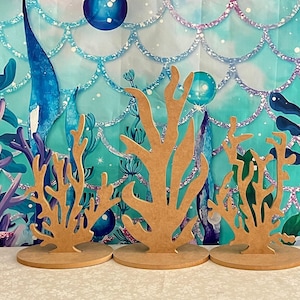 Wood Seaweed, Wood Coral Reefs, Under the Sea Party, Under the Water ...