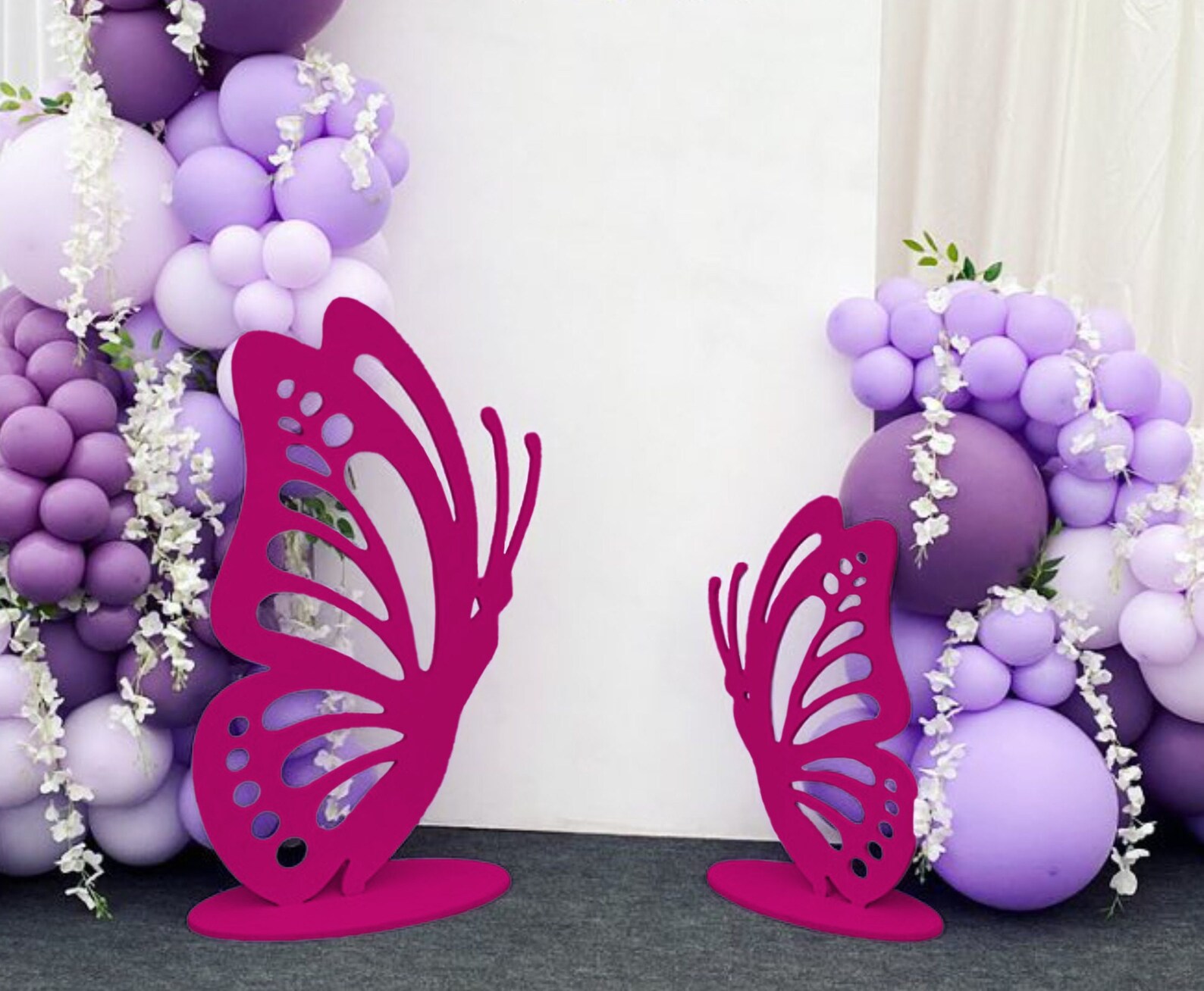 Wooden Butterfly Backdrop, Butterfly Party Prop, Birthday Butterfly ...