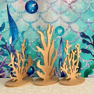 Wood Seaweed, Wood Coral Reefs, Under the Sea Party, Under the Water ...