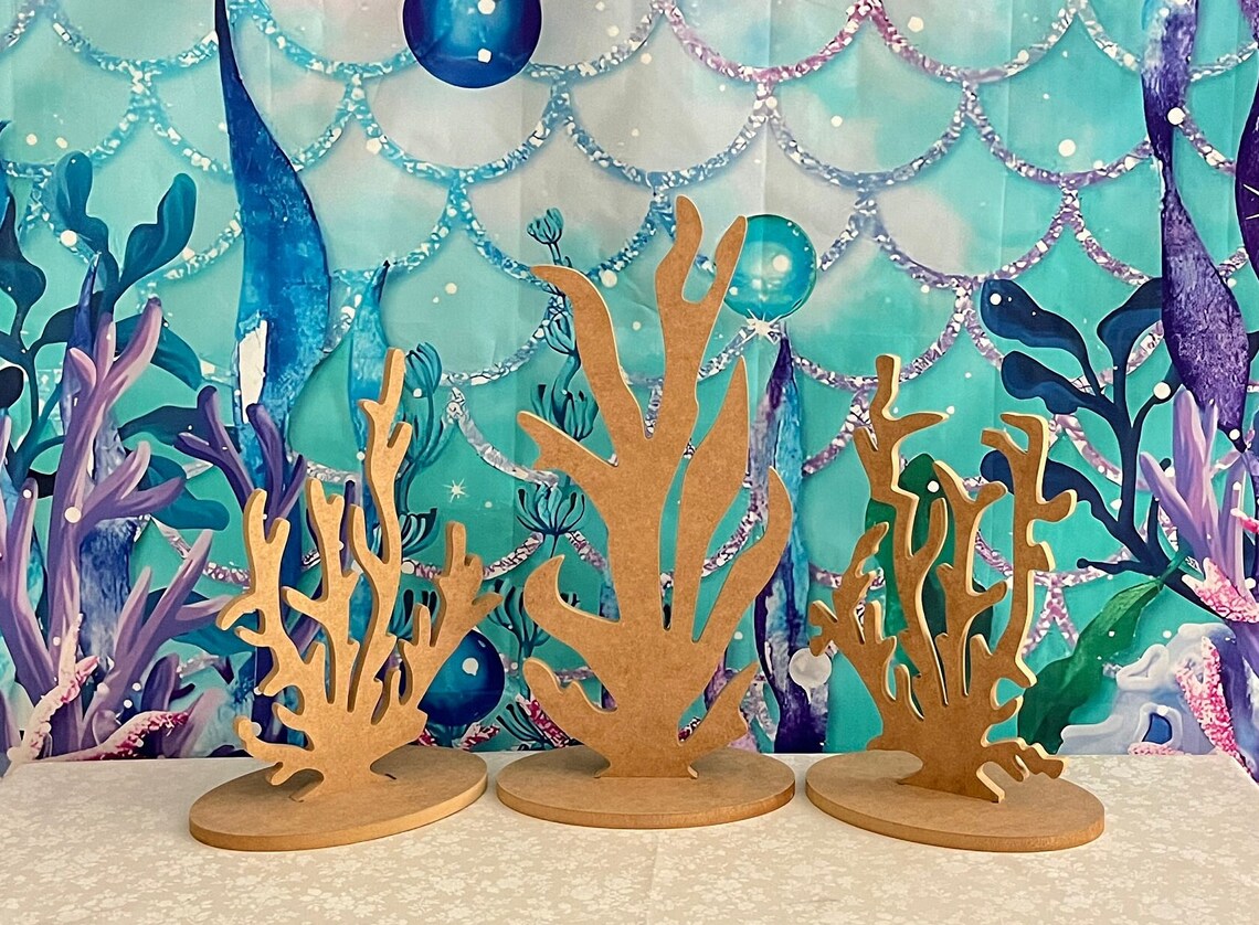 Wood Seaweed, Wood Coral Reefs, Under the Sea Party, Under the Water ...
