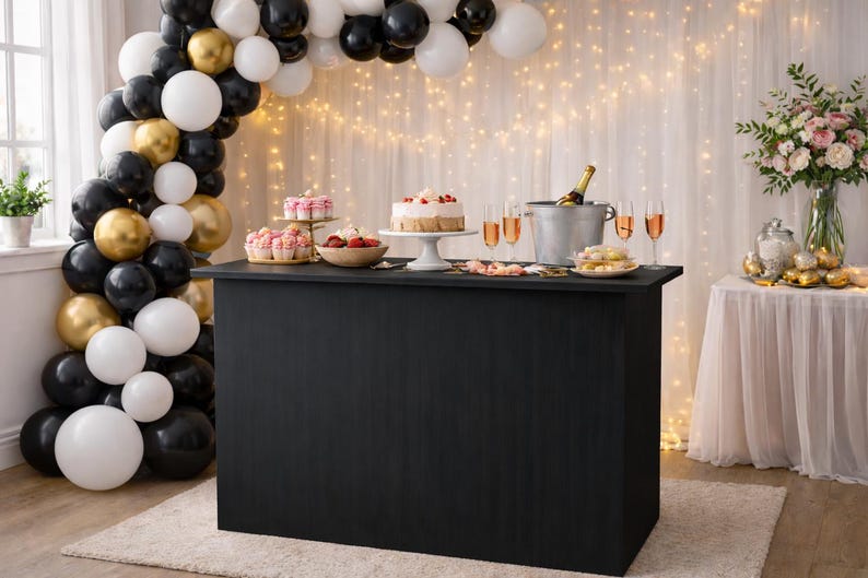 Collapsible Charcuterie Cart, Wooden Catering Snack Bar, Mobile Display ...