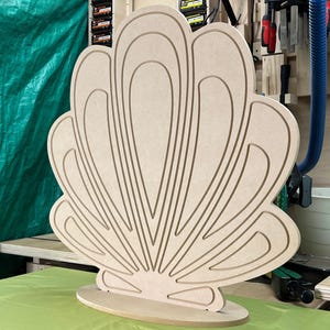 Wooden Seashell Prop, Sea Shell Party Prop, Under the Sea Party, Under ...