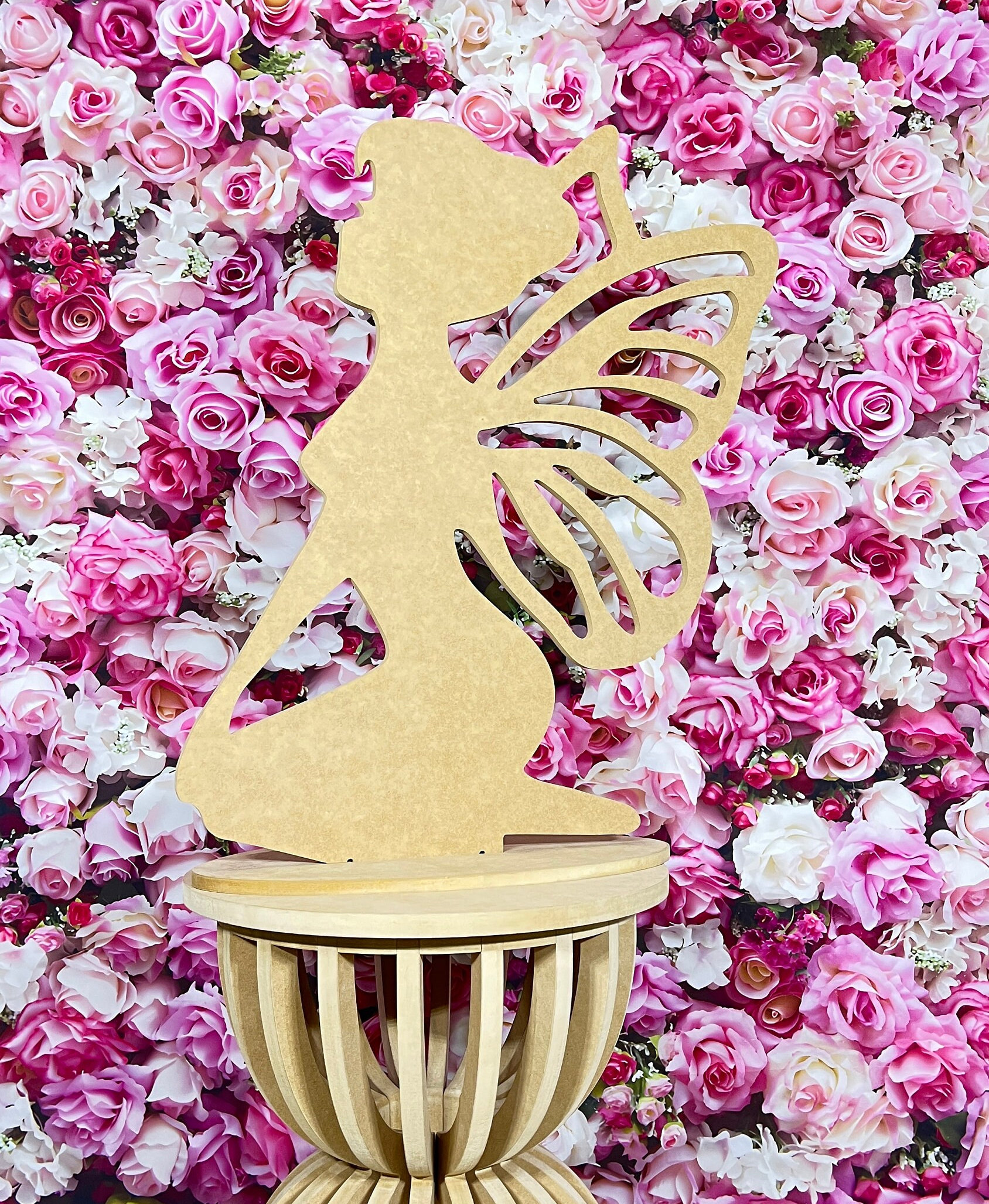 Wood Butterfly Fairy Princess, Butterfly Fairy Backdrop, Butterfly ...