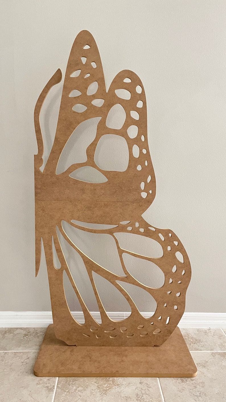 Giant 5 Ft Wooden Butterfly Prop, Foldable Giant Butterfly Princess ...
