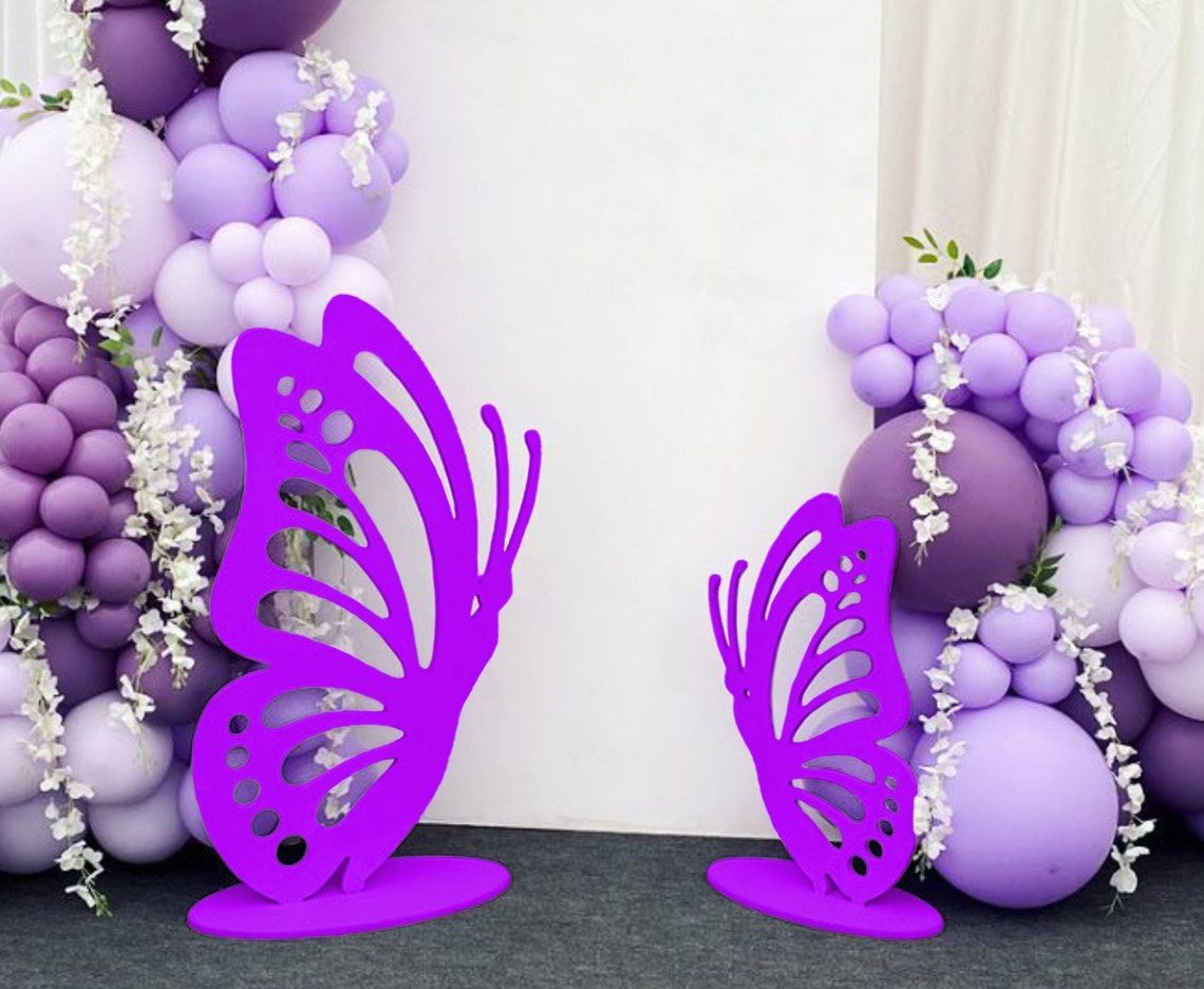Wooden Butterfly Backdrop, Butterfly Party Prop, Birthday Butterfly ...