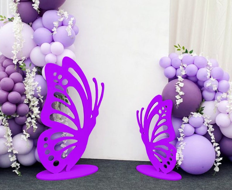 Wooden Butterfly Backdrop, Butterfly Party Prop, Birthday Butterfly ...