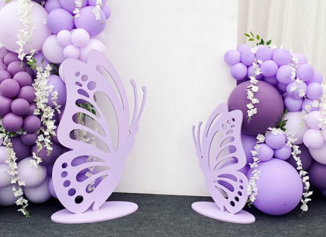 Wooden Butterfly Backdrop, Butterfly Party Prop, Birthday Butterfly ...