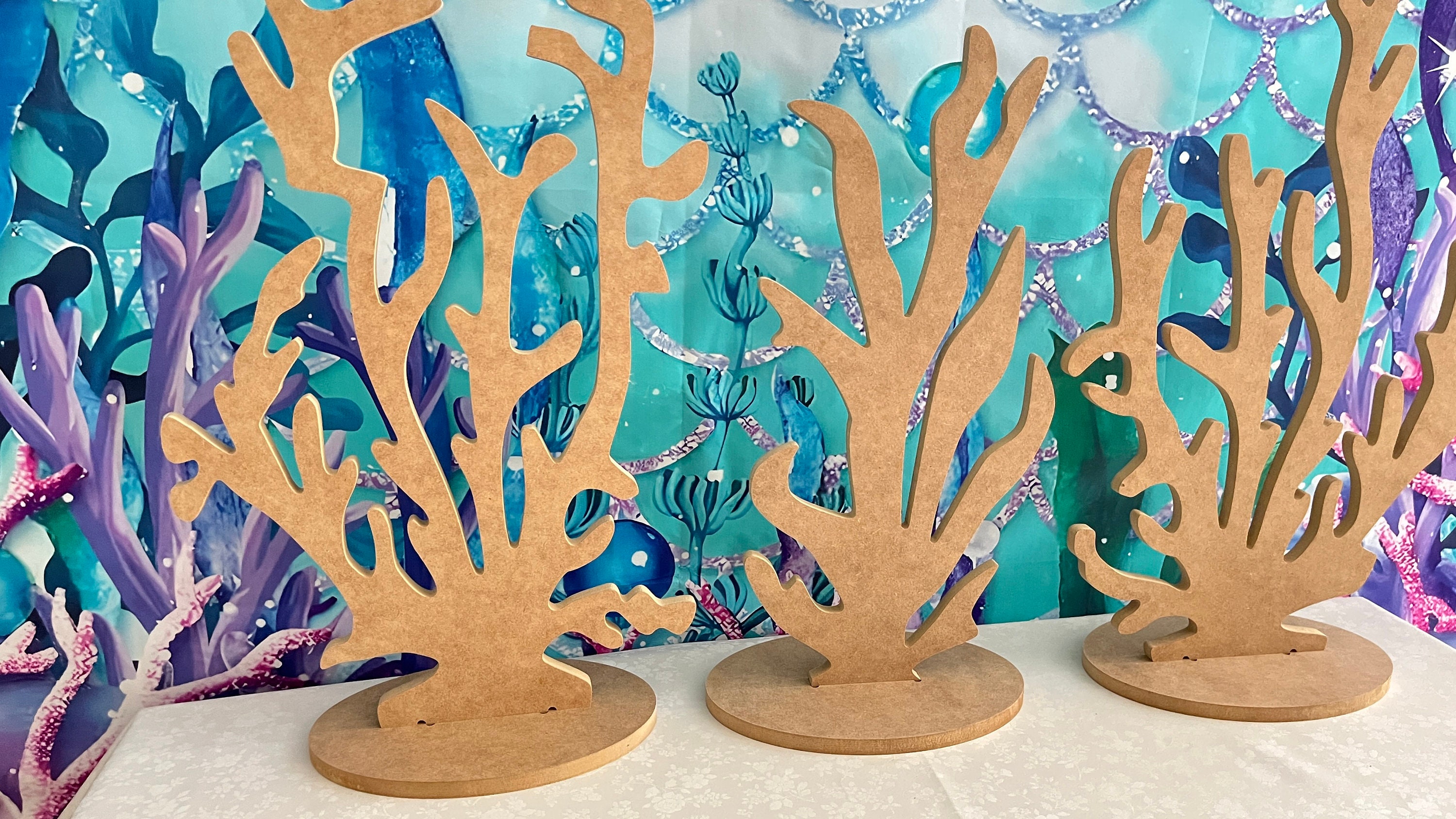 Wood Seaweed, Wood Coral Reefs, Under the Sea Party, Under the Water ...