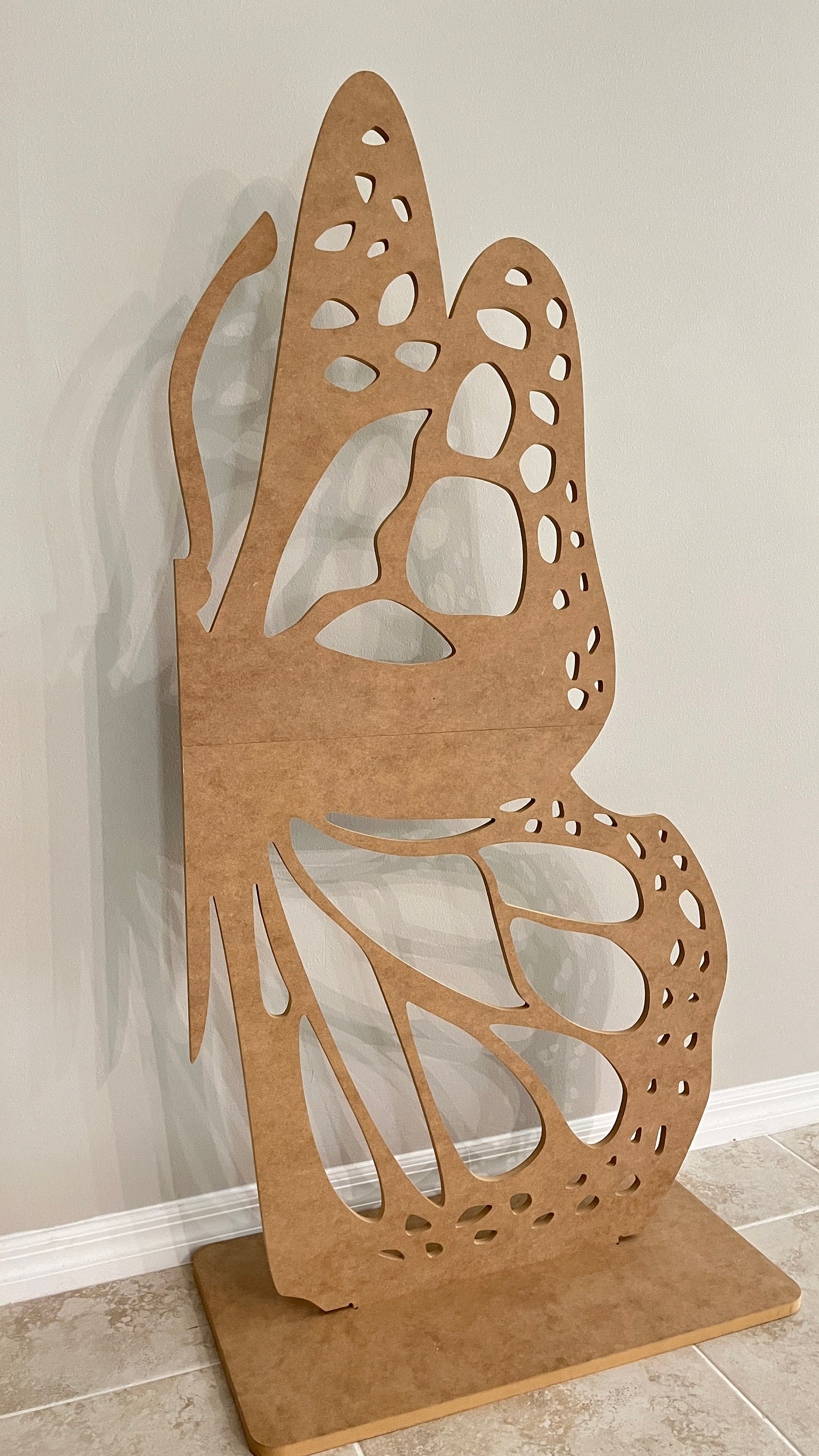 Giant 5 Ft Wooden Butterfly Prop, Foldable Giant Butterfly Princess ...