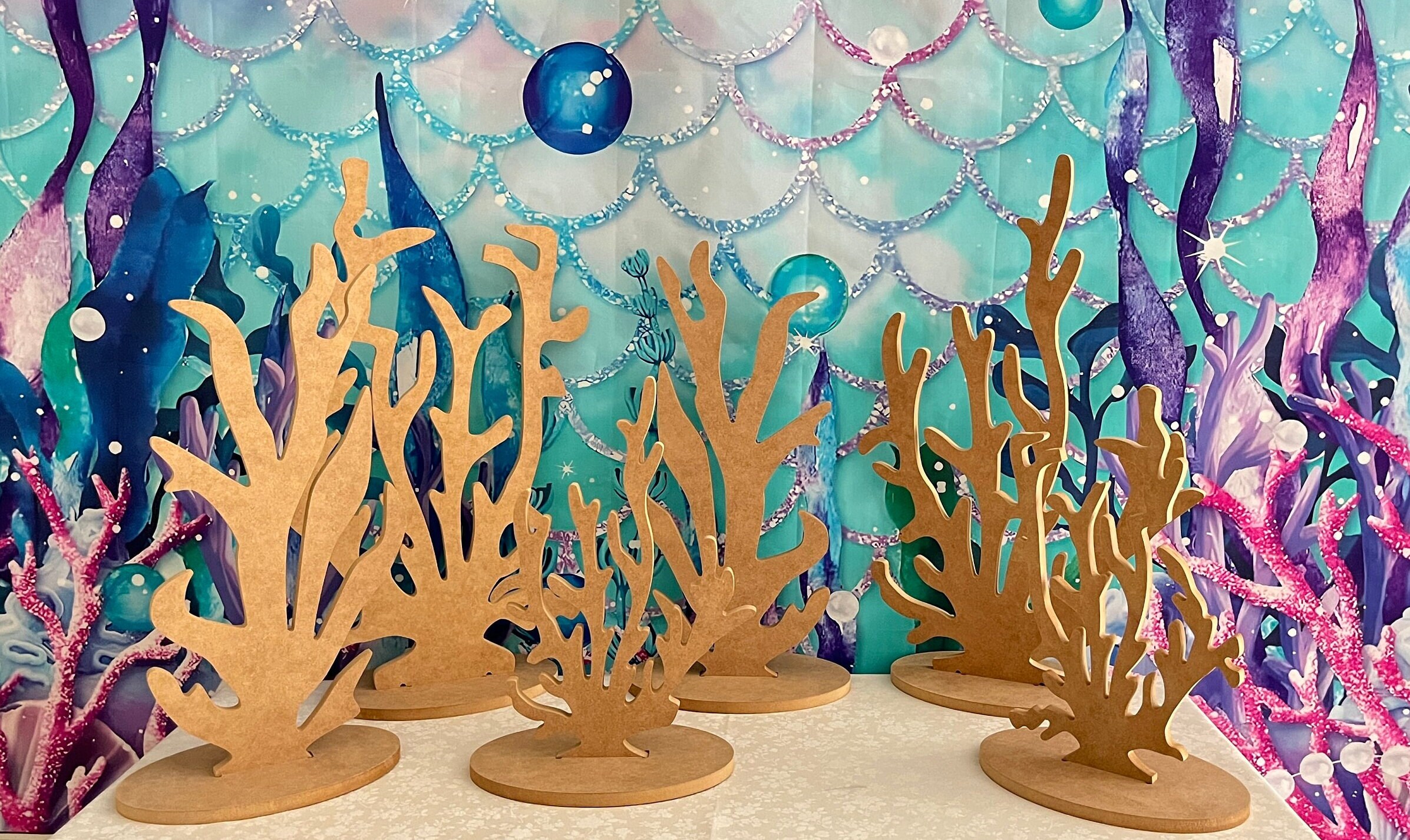 Wood Seaweed, Wood Coral Reefs, Under the Sea Party, Under the Water ...