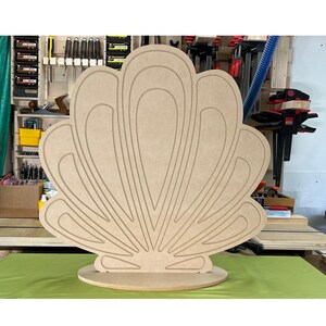 Wooden Seashell Prop, Sea Shell Party Prop, Under the Sea Party, Under ...