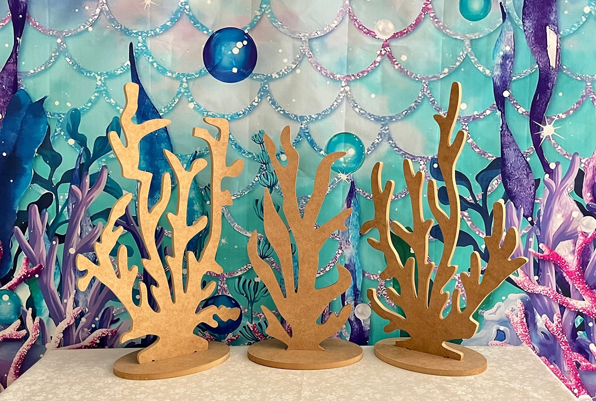 Wood Seaweed, Wood Coral Reefs, Under the Sea Party, Under the Water ...