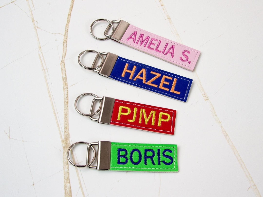 Personalized Name Tags, Custom Backpack Tags, Embroidered Name ...