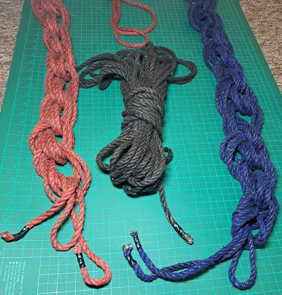 Coloured Treated 8mm Hemp Rope (bondage / BDSM / Shirbari) - Etsy