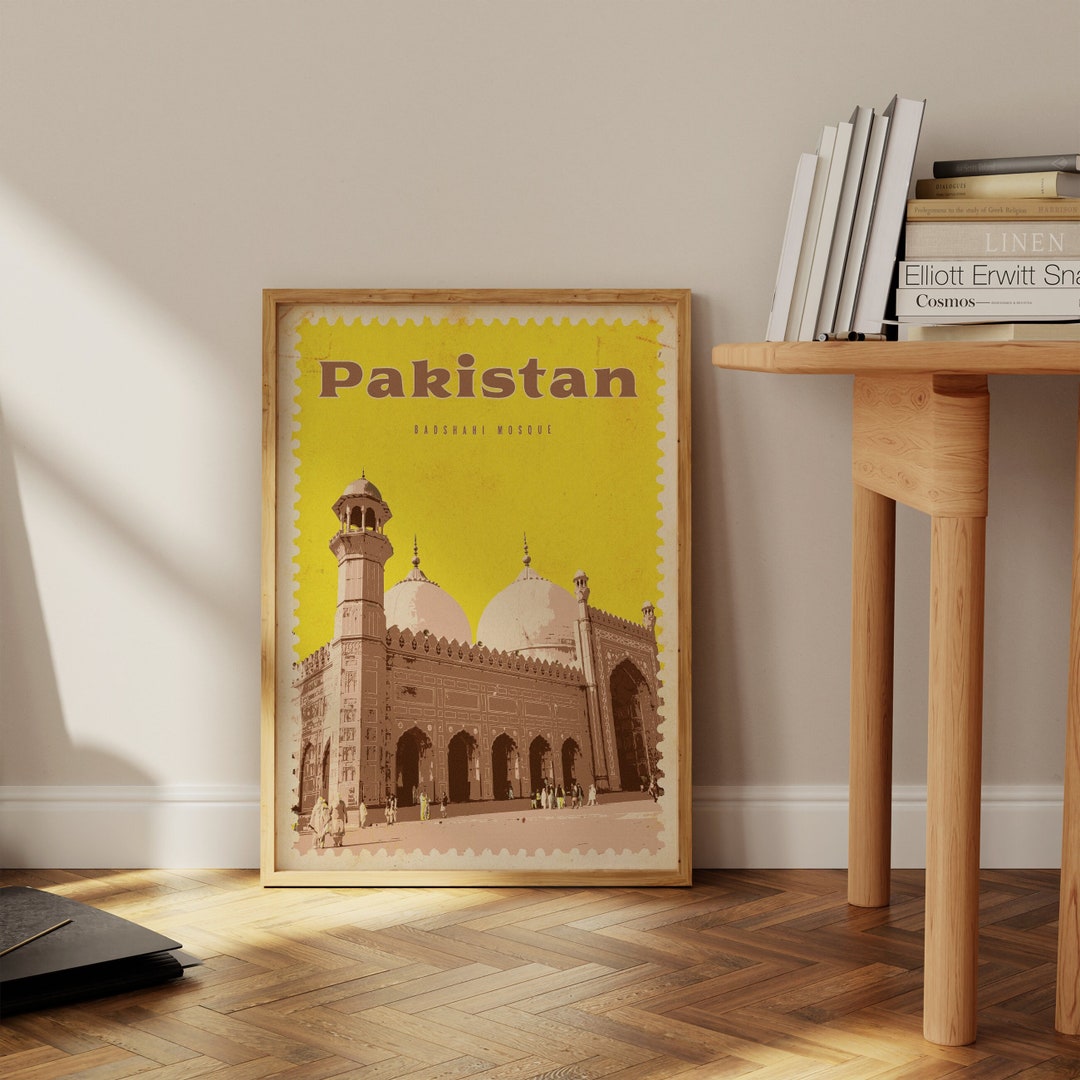 Travel Poster No 8, Pakistan Print, Art Print, Pakistan Wall Art, Wall ...