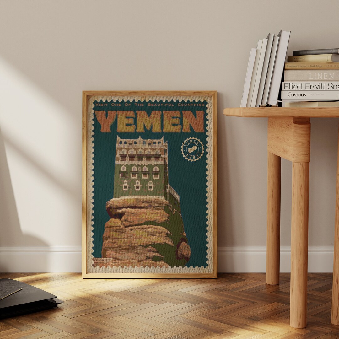 Travel Poster No 15, Yemen Print, Art Print, Wall Art, Wall Decor ...
