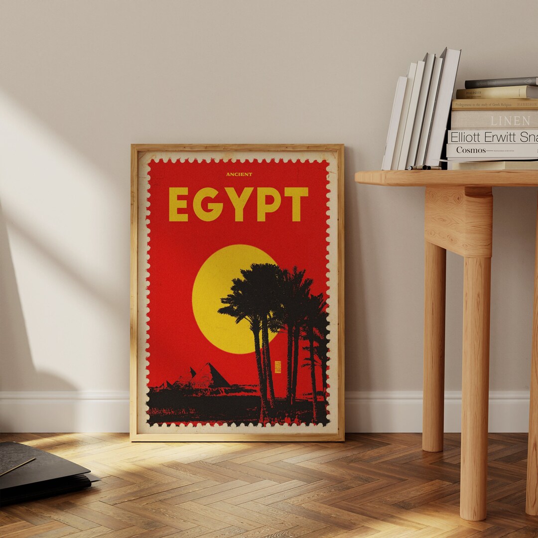 Travel Poster No 3, Egypt Print, Art Print, Egypt Wall Art, Wall Decor ...